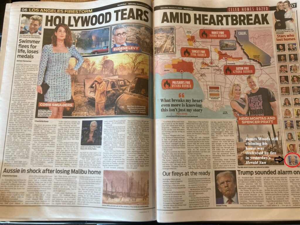 US right-wing actor James Woods lies about losing his home to attack ...